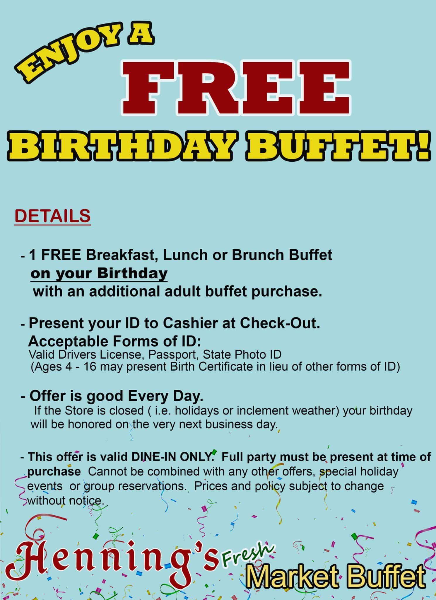 Fresh Market Buffet | Henning's Market